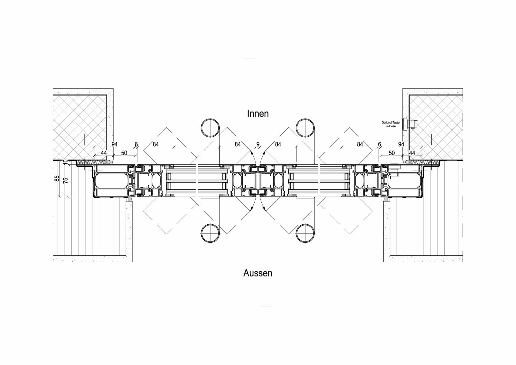 Double pivot door 2-flg. | air-lux